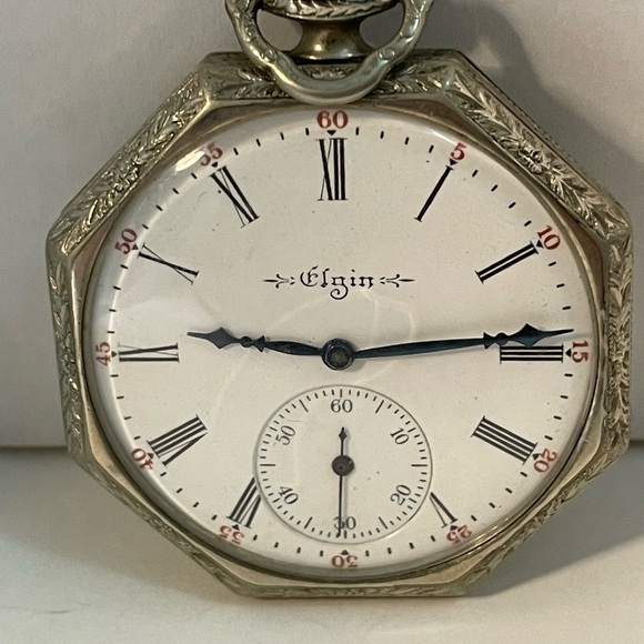 Elgin Pocket Watch | Accessories | Vintage Silver Elgin Pocket Watch ...